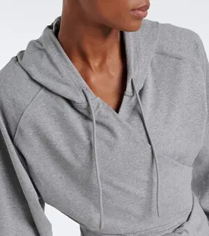 Adidas By Stella McCartney Cropped Jersey Hoodie