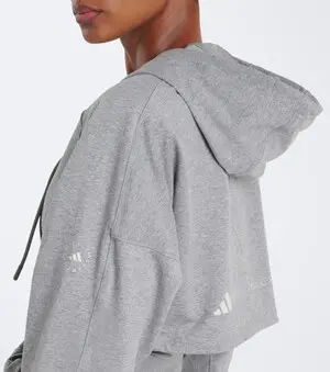 Adidas By Stella McCartney Cropped Jersey Hoodie