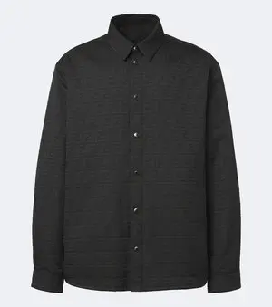 Fendi Ff Zucca Jacquard Overshirt - Black