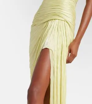 MARMAR HALIM Pleated Taffeta Gown