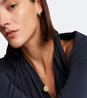FOUNDRAE Resilience Floral Screen 18kt Necklace With Diamonds