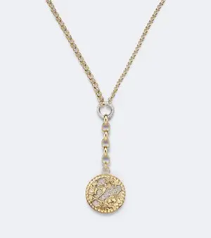 FOUNDRAE Resilience Floral Screen 18kt Necklace With Diamonds