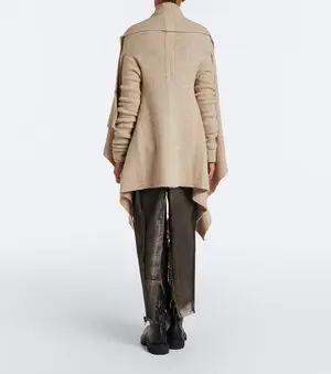 Rick Owens Hooded Alpaca And Wool-blend Cardigan