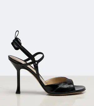 Fendi Very Colibrì Leather Slingback Sandals