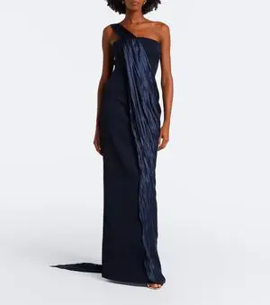 MARMAR HALIM Embellished Bustier Gown And Cape Set