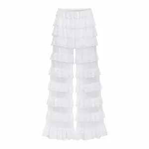HARMONIA NY X Kikiriki Ruffled Lace Tiered Pants