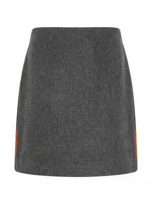 MSGM Contrasting-stripe A-line Mini Skirt