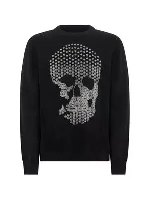 Philipp Plein Skull Rhinestone-embellished Sweater - Black