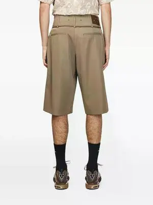SONG FOR THE MUTE Double-pleated Tailored Wide-leg Shorts