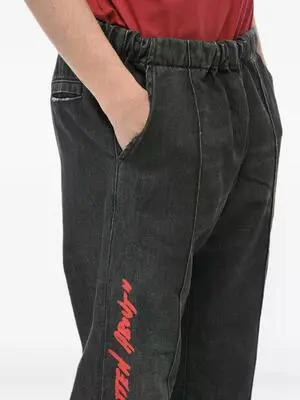 Off-White Logo-print Track Trousers - Black