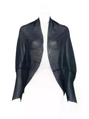 Max Mara Vesuvio Pleated Shrug - Blue