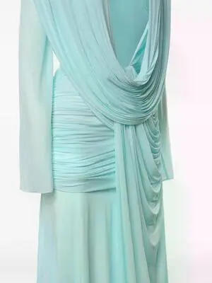 Christopher Esber Draped Long-sleeve Maxi Dress