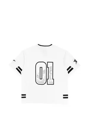 AAPE BY *A BATHING APE V-neck Logo-print T-shirt