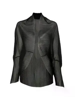 Max Mara Vesuvio Pleated Shrug - Black