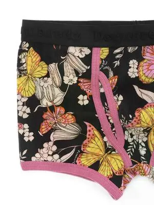Dsquared2 Butterfly-print Ribbed Boxers