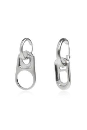MAISON MARGIELA Asymmetrical Earrings - Silver