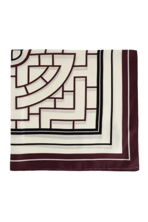 ANINE BING Silk Scarf "york - Cream