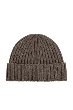 Paul & Shark Wool Beanie With Cashmere - Brown