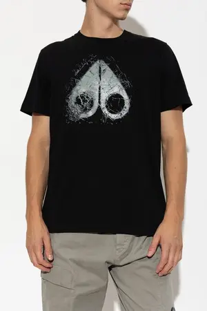 Moose Knuckles T-shirt With Print - Black
