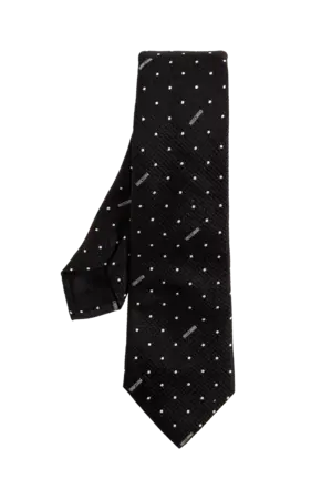 Moschino Silk Tie - Black