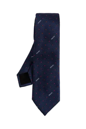 Moschino Silk Tie - Navy Blue