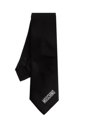 Moschino Silk Tie - Black