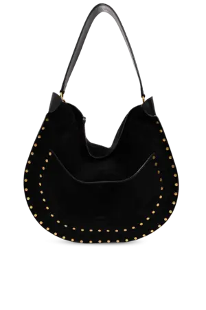Isabel Marant Étoile Suede 'hobo' Bag - Black