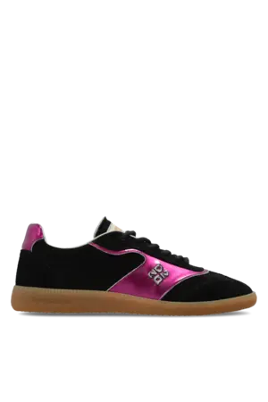 Dsquared2 Rebel" Suede And Patent Leather Sneakers - Black