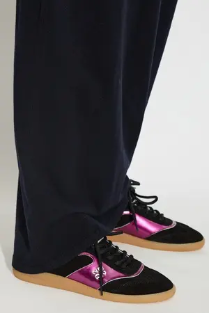 Dsquared2 Rebel" Suede And Patent Leather Sneakers