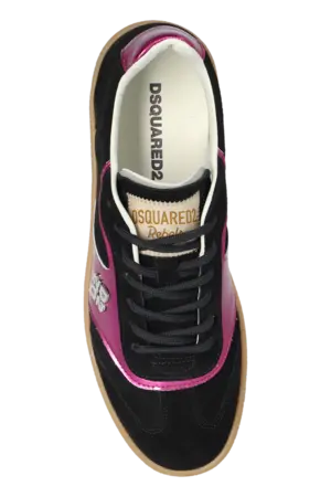 Dsquared2 Rebel" Suede And Patent Leather Sneakers