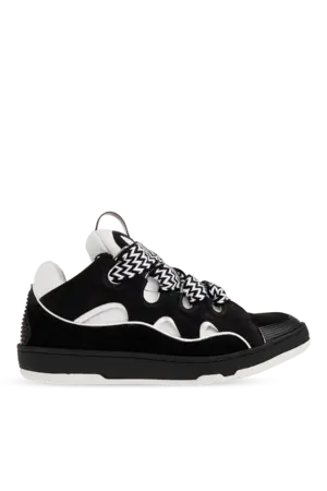 LANVIN Lanvin Curb Lace-Up Sneakers Black