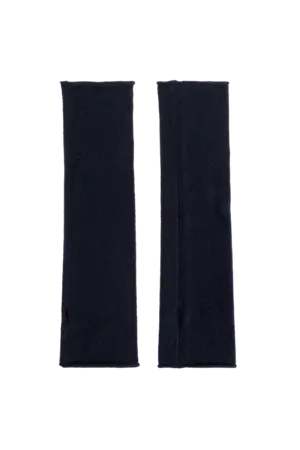 LISA YANG Aspen' Cashmere Fingerless Gloves - Navy Blue