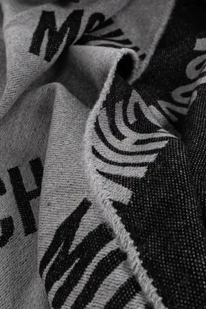 Moschino Wool Scarf With Monogram