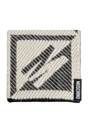 Moschino Scarf With Logo - Cream