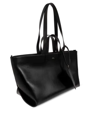 A.p.c. Shopper Bag In Smooth Leather