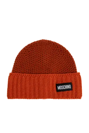 Moschino Cap With Logo Patch - Red