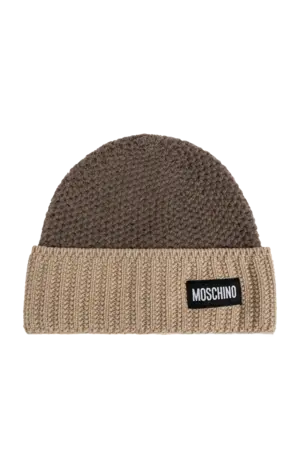 Moschino Patch Cap - Brown