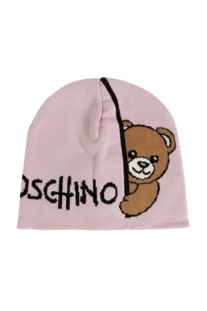 Moschino Cap With Logo - Pink