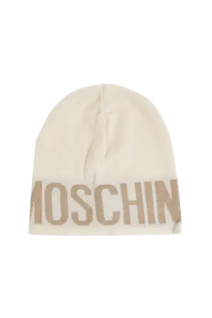 Moschino Cap With Logo - Cream