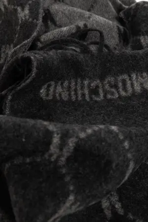 Moschino Cashmere Scarf With Monogram