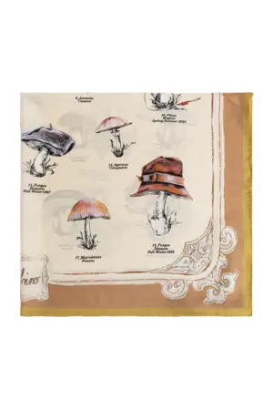 Moschino Silk Scarf With Print