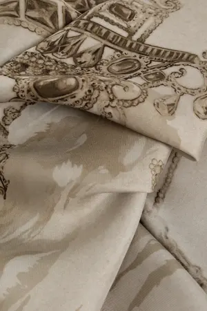 Moschino Silk Scarf With Print
