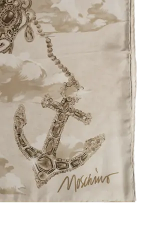 Moschino Silk Scarf With Print