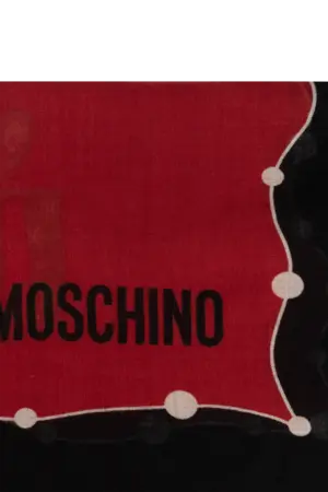 Moschino Wool Scarf With Logo