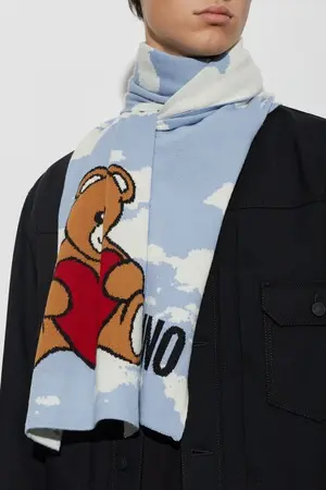 Moschino Scarf With A Characteristic Teddy Bear Motif
