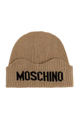 Moschino Cap With Logo - Brown