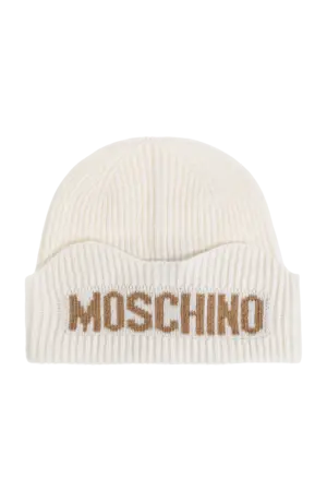 Moschino Cap With Logo - Cream