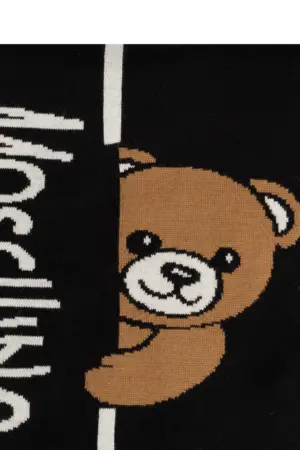 Moschino Scarf With A Characteristic Teddy Bear Motif