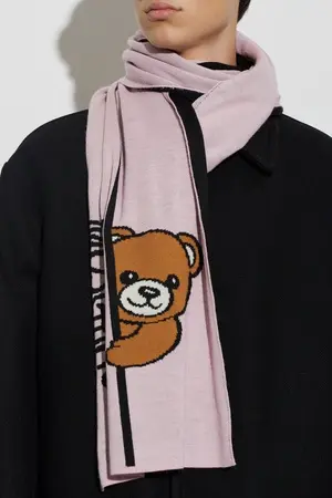 Moschino Scarf With A Characteristic Teddy Bear Motif