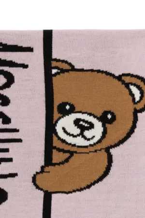 Moschino Scarf With A Characteristic Teddy Bear Motif